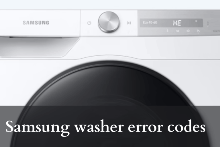 GE Washing Machine Error Codes Explained | Home-Appliance